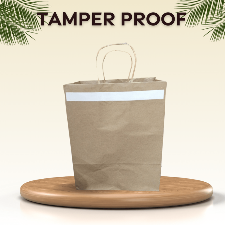 Tamper Proof with Inside and Outside Tape - ECO Paper Bags